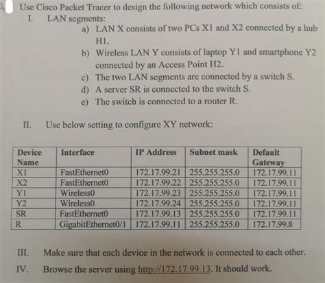 [solved] Use Cisco Packet Tracer To Design The Fol Solutioninn