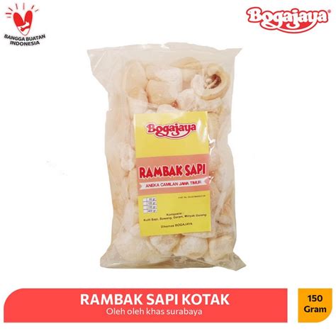 Jual Rambak Sapi Bogajaya Matang Rambak Sapi Kotak 150 Gram Shopee
