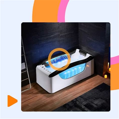 Freestanding Sexy Massage Japanese Air Jet Tempered Glass Whirlpool Tub