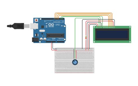 Circuit Design Lcd With Arduino Tinkercad