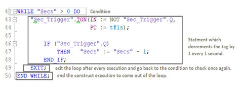 while do statement in scl language