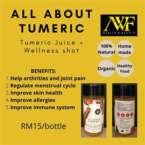 Tumeric Juice Food And Drinks Beverages On Carousell