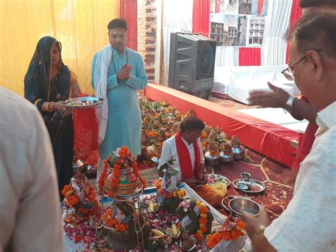Sri Shiva Earthly Worship During Shiva Mahapuran Katha शिव महापुराण