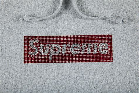 Supreme Swarovski Box Logo Hooded Sweatshirt Project Blitz