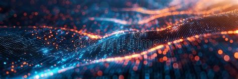 Big Data Background Abstract Digital Technology Flow Pattern Big Data