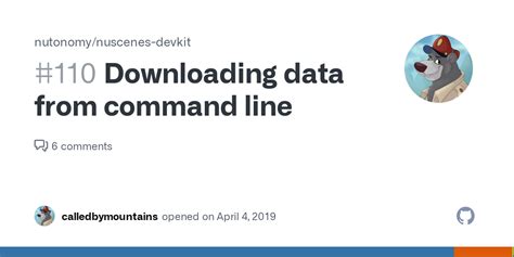 Downloading Data From Command Line · Issue 110 · Nutonomynuscenes