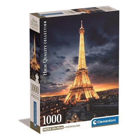 Puzzle Clementoni Model Turnul Eiffel 1000 Piese Multicolor Emag Ro
