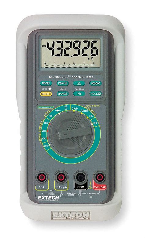 Extech Digital Multimeter 5zm08mm560a Nist Grainger