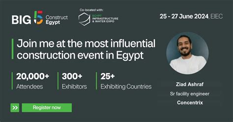 Ziad Ashraf On Linkedin I Have Registered To Attend Big 5 Construct Egypt And Egypt Infrastructure