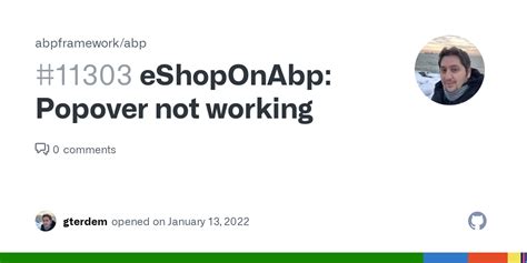 Eshoponabp Popover Not Working · Issue 11303 · Abpframeworkabp · Github