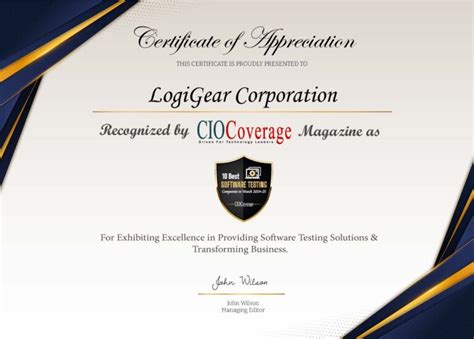 Logigear Best Software Testing And Development Services Ciocoverage Driven For Technology Leaders