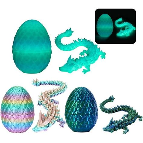 3d Printed Dragon Egg Mystery Crystal Dragon Egg Fidget Toys Surprise