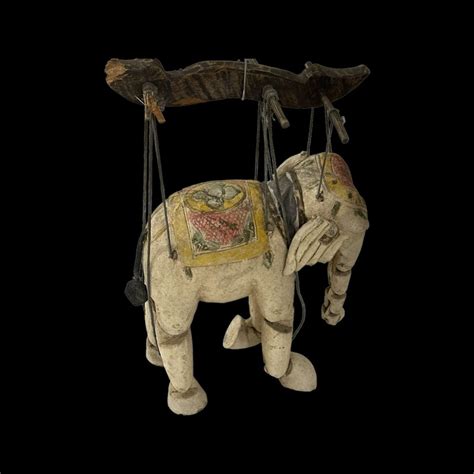 Wood Puppet With String Etsy