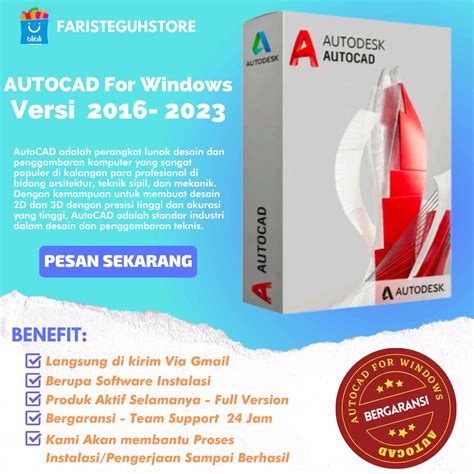 Promo Instalasi Autocad Versi 2016 2017 2018 2019 2020 2021 2022 2023 Full Version Lifetime