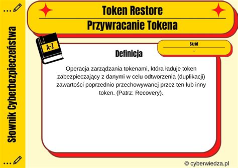 Token Restore Cyberwiedzapl Cyberbezpieczeństwo Bez Tajemnic