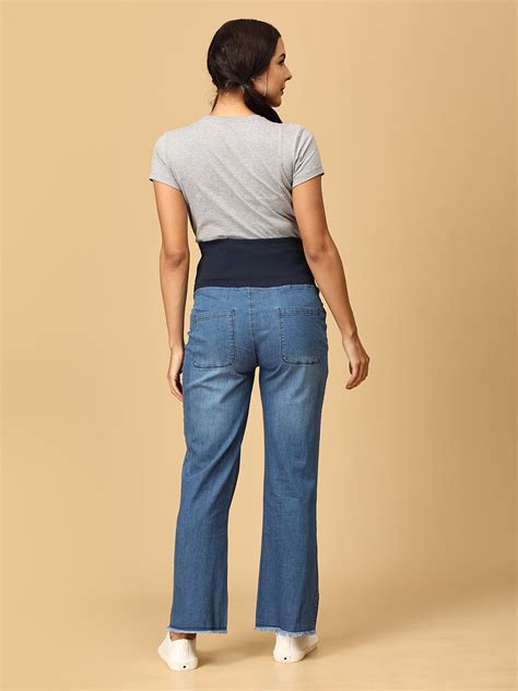 Buy Wide Leg Maternity Denims Maternity Denim Dresses Online The