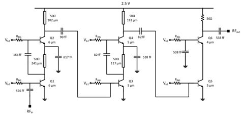 2 Schematic Of The 5 Stage Lna Using Stagger Tuned Current Sharing Download Scientific Diagram