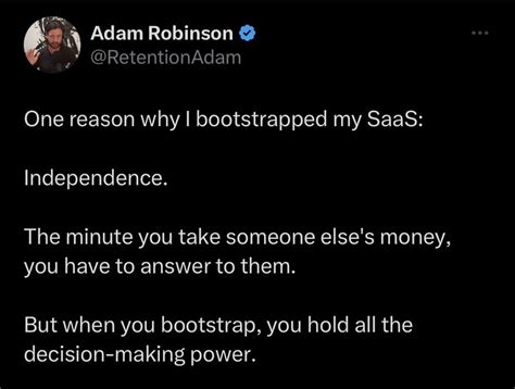 Adam Robinson On Linkedin I Decided To Bootstrap My Company From 0 →