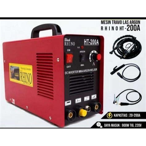 Jual Mesin Las Rhino Inverter Rhino Tig 200 Trafo Las Argon Tig200a
