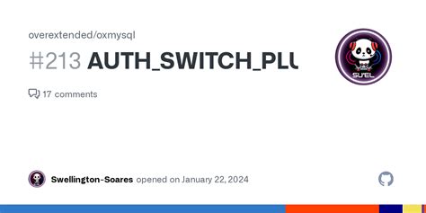 Authswitchpluginerror · Issue 213 · Overextendedoxmysql · Github