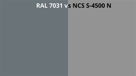 Ral 7031 Vs Ncs S 4500 N Ral Colour Chart Uk
