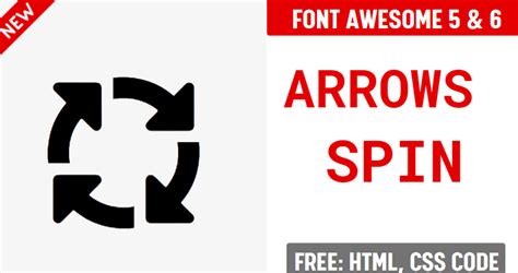 Font Awesome Arrow Spin Fas Fa Arrow Spin Fa Solid Fa Arrow Spin