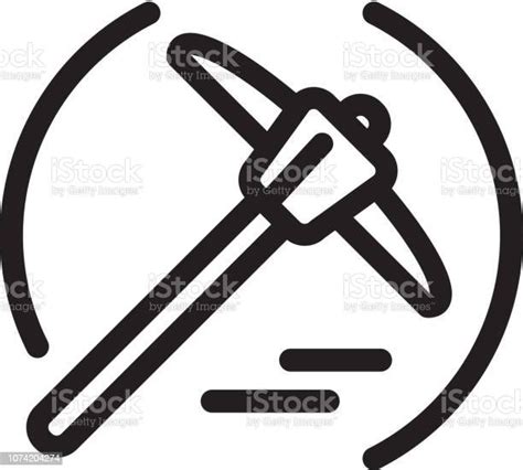 拾取軸採礦業圖示向量圖形及更多切斷圖片 切斷 器材 堆土機 Istock