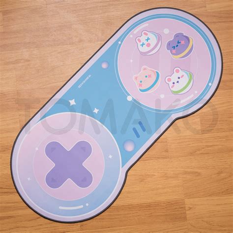 Nebula Mouse Retro Game Controller Desk Mat Etsy