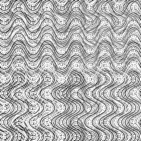 Abstract Geometric Mesh Grid Pattern Of Interweaved Interlocking Lines Stripes Cellular