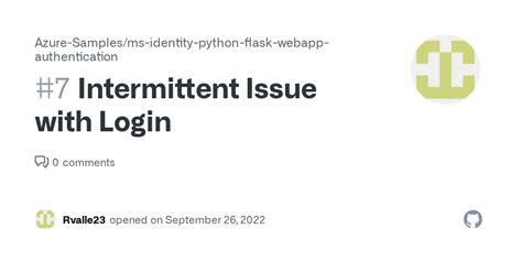 Intermittent Issue With Login · Issue 7 · Azure Samplesms Identity Python Flask Webapp