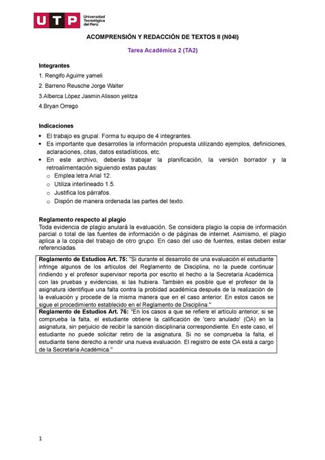 S11 S12 Tarea Académica 2 Ta2 Versión Borrador Formato 1
