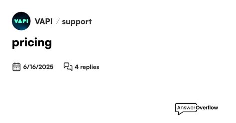 Pricing Vapi