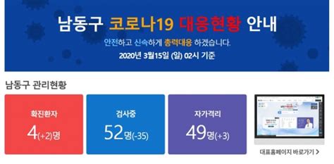 인천 남동구청 코로나19 4번째 확진자 동선 공개논현고잔동 거주 스타뉴스