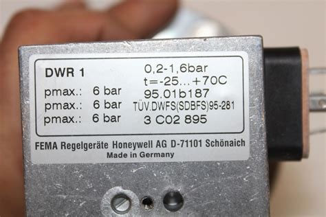 Купить Датчики давления Fema Honeywell Dwr 1 Pressure Switch в интернет ...