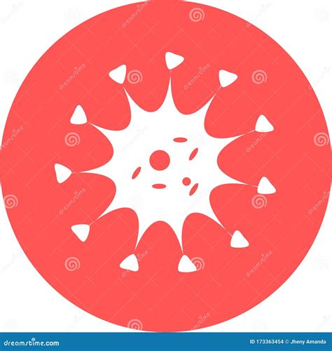 Bacteria Microbes And Virus Sign And Symbols In Flat Design Health