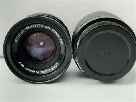 Konica Hexanon Ar 50mm F17 Lens And Konica Hexanon Teleconverter Ar 2 ×