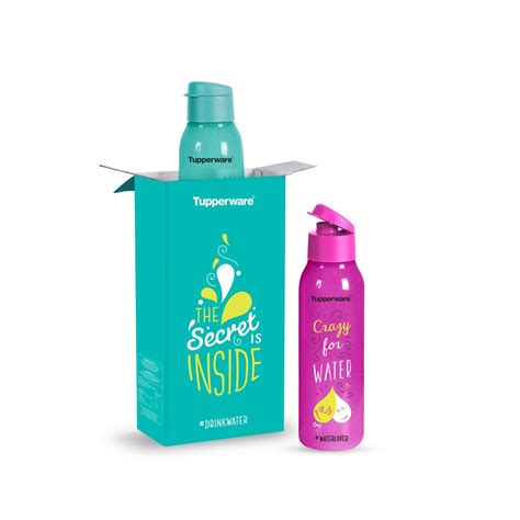 Tupperware Plastic Cnc Bottle Wwd 750ml Pink Green Home And Kitchen