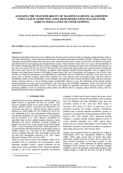 pdf assessing the transferability of machine learning algorithms