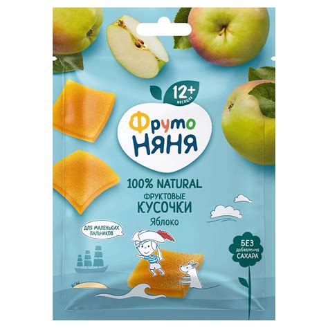 Кусочки фруктовые ФрутоНяня из яблок 53г с 12месяцев купить по цене