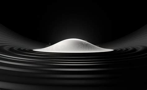 Elegant Line Flow On Dark Background Abstract Art Illustration For