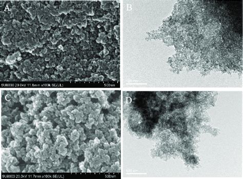 A C SEM Image And B D TEM Image Of A B POP PBC And C D POP PBH Download Scientific