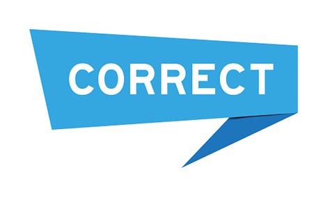 白い背景に青い色のスピーチバナーと正しい単語 イラストレーションのベクターアート素材や画像を多数ご用意 イラストレーション オフィス