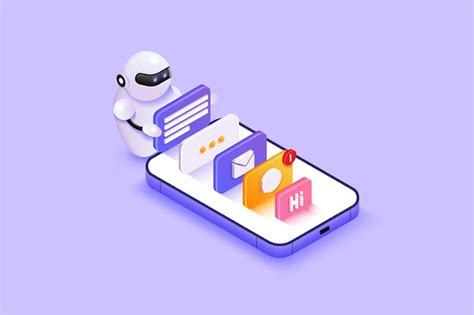 Premium Vector Modern 3d Isometric Illustration Of Ai Chatbot