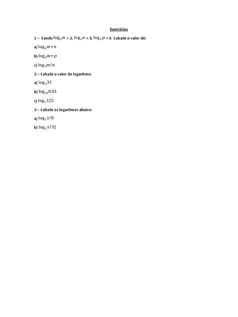 Log Log Log Log Log Log M N P M N M P Mn Pdf