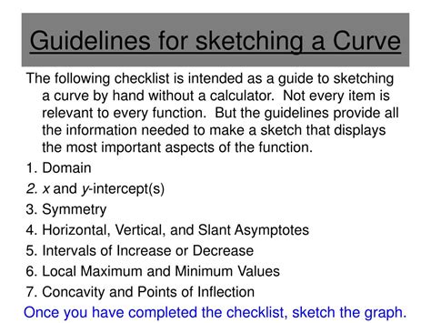 PPT Section Curve Sketching PowerPoint Presentation Free Download ID