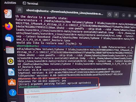 Sunstorm Downgrade Error R Iosdowngrade