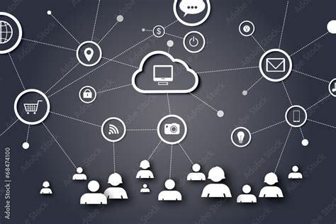 Network Concept Vector Design Vector De Stock Adobe Stock