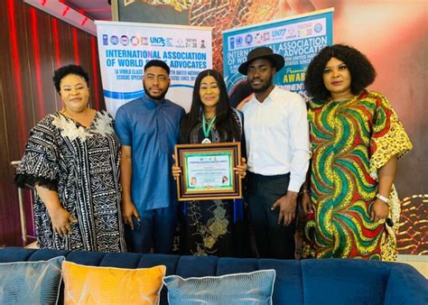 Nollywood Actress Ezeonu Bags Iawpa Eminent Peace Award
