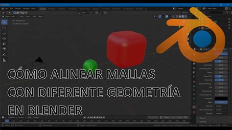 Cómo alinear mallas con diferente geometría en Blender YouTube