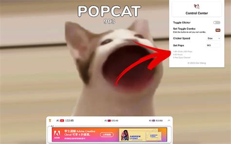 POPCAT CLICKER para Google Chrome Extensão Download